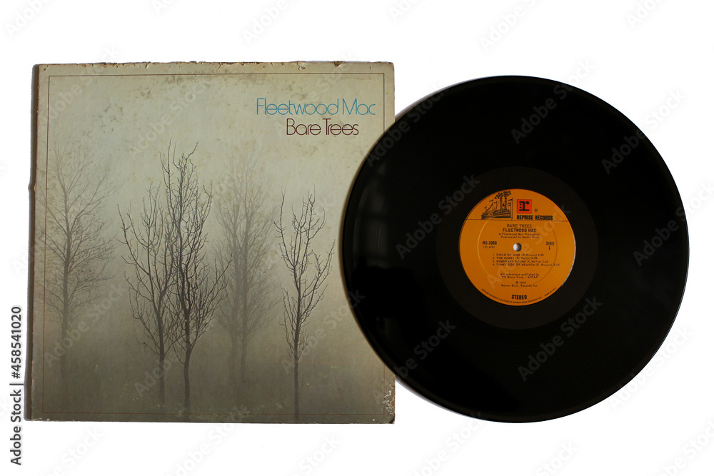 Rock and soft rock band, Fleetwood Mac music album on vinyl record LP ...