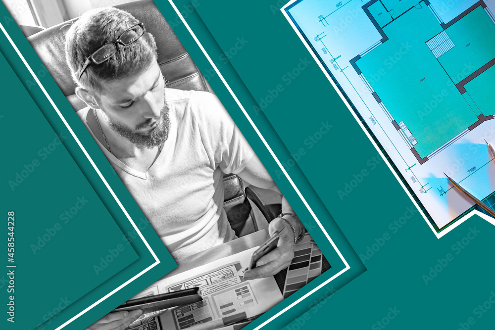 Painting works. Building design. Selection of paint for the facade ...