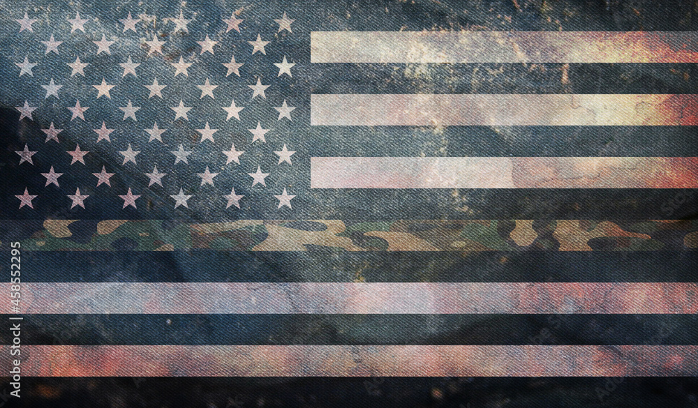 Camo American Flag Wallpaper