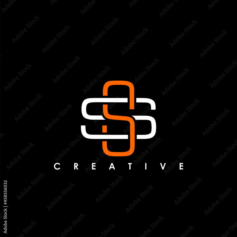 SS Letter Initial Logo Design Template Vector Illustration Stock Vector
