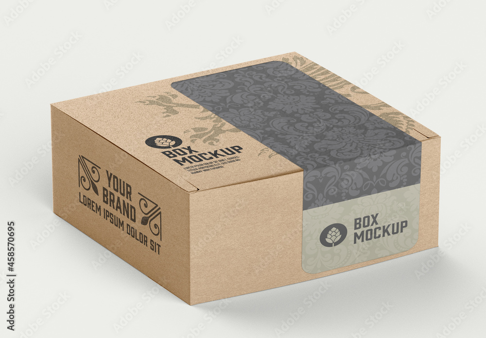 Craft Box Mockup Stock Template | Adobe Stock