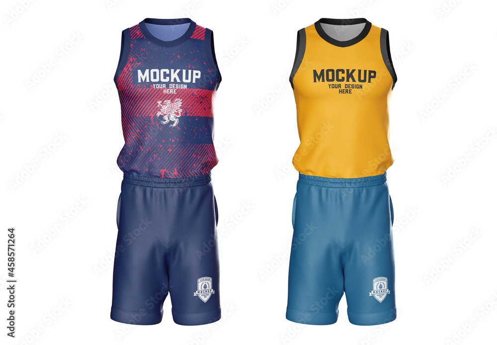 Basketball Kit Mockup Stock Template | Adobe Stock