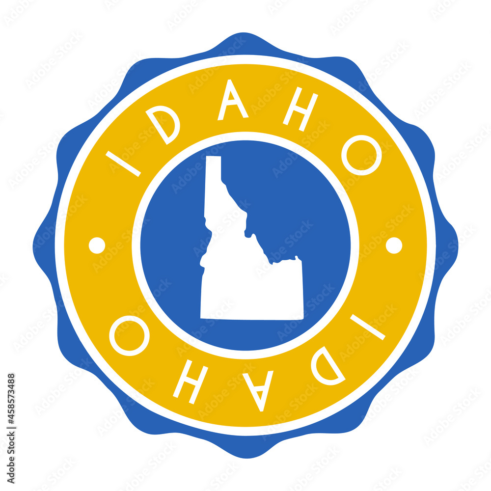Idaho, USA Badge Map Vector Seal Vector Sign. National Symbol Country ...