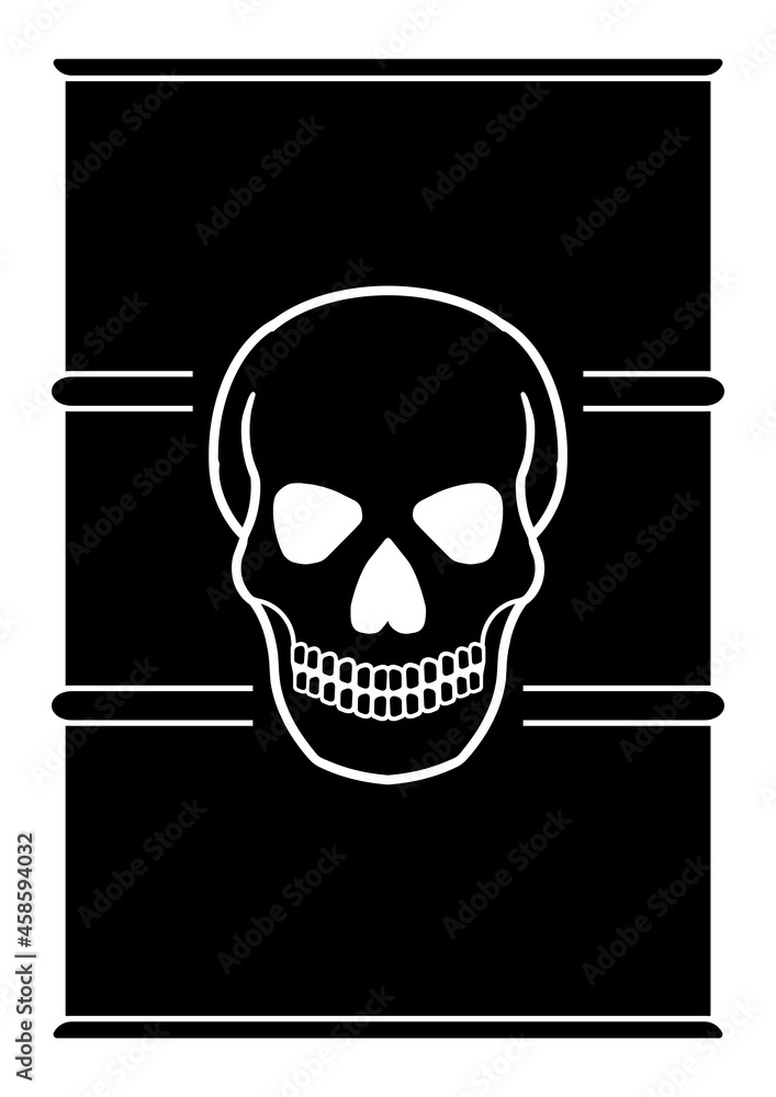 ngi1291 NewGraphicIcon ngi - german - giftig . Fass mit Totenkopf ...