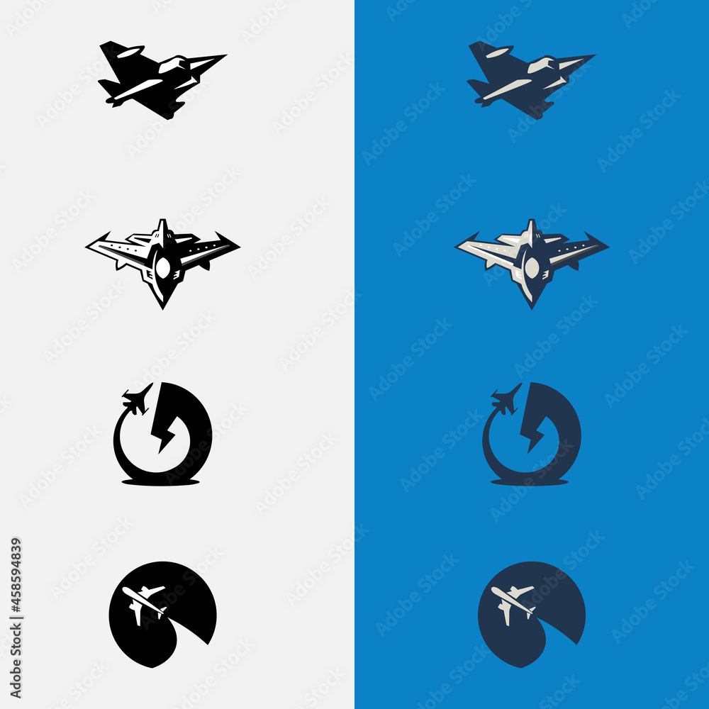 Jet plane Logo Design. Flight symbol that can be used for any platform ...