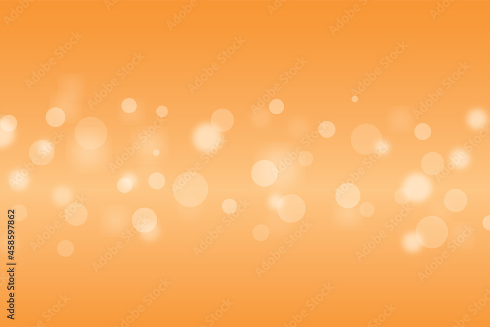 orange bokeh background design vector graphics. abstract orange bokeh ...