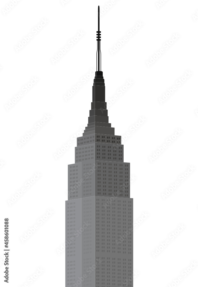 Empire State Building Vector, New York Skyline, Tall Building, Empire ...