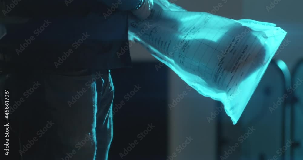 Crime Scene Investigators In Drug Den Taking Photos Of Meth Of Cocaine ...