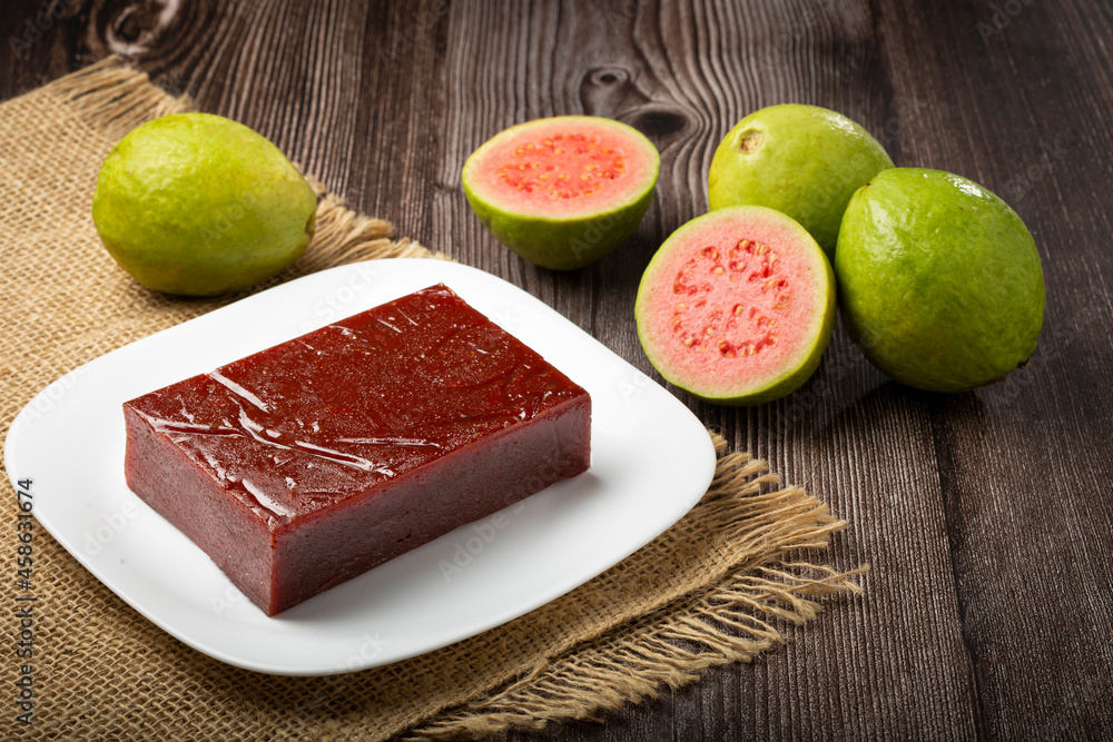 Guava paste, typical sweet made from guava also known as Goiabada ...