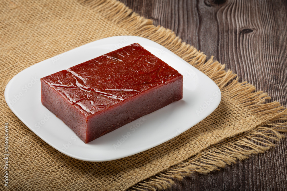 Guava paste, typical sweet made from guava also known as Goiabada ...