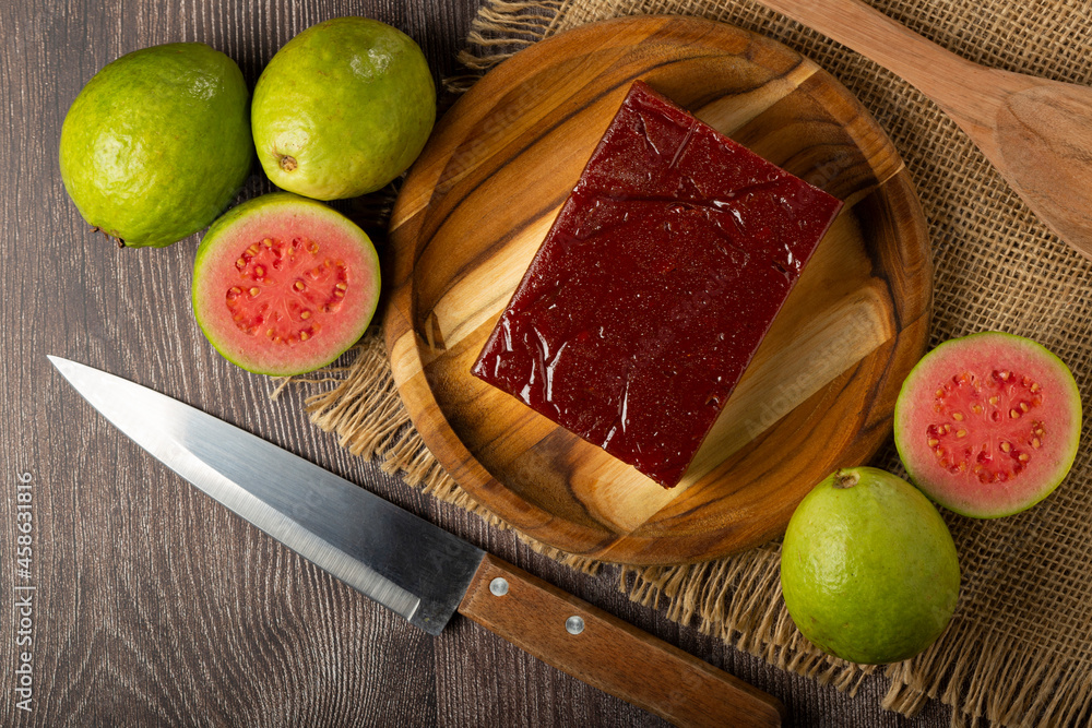 Guava paste, typical sweet made from guava also known as Goiabada ...