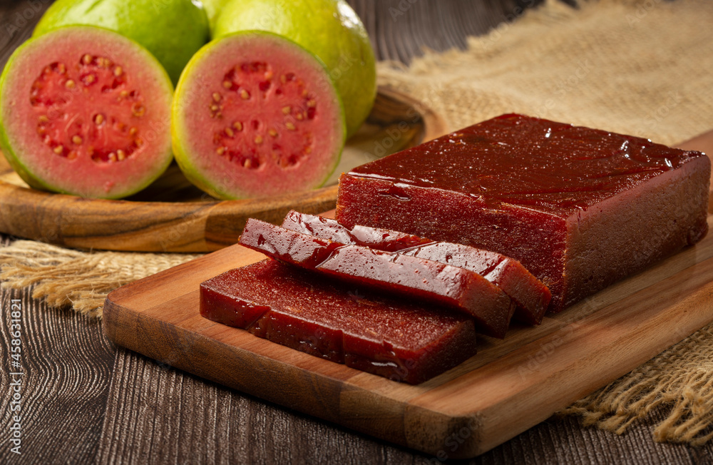 Guava paste, typical sweet made from guava also known as Goiabada ...