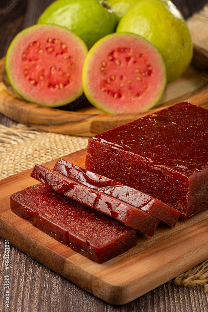 Guava paste, typical sweet made from guava also known as Goiabada ...