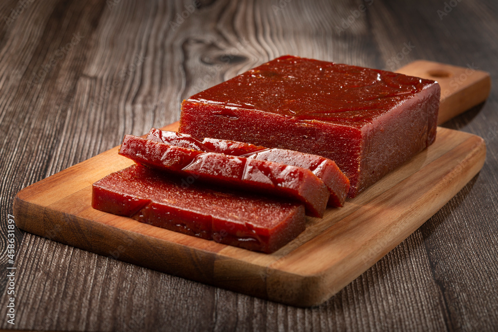 Guava paste, typical sweet made from guava also known as Goiabada ...