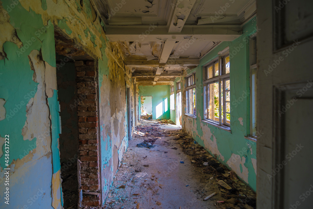 Bulgaria Abandoned Post apocalyptic Ruined Building Public Building ...