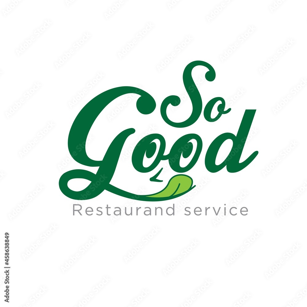 so good delicious food logo designs symbol for restaurant service Stock ...