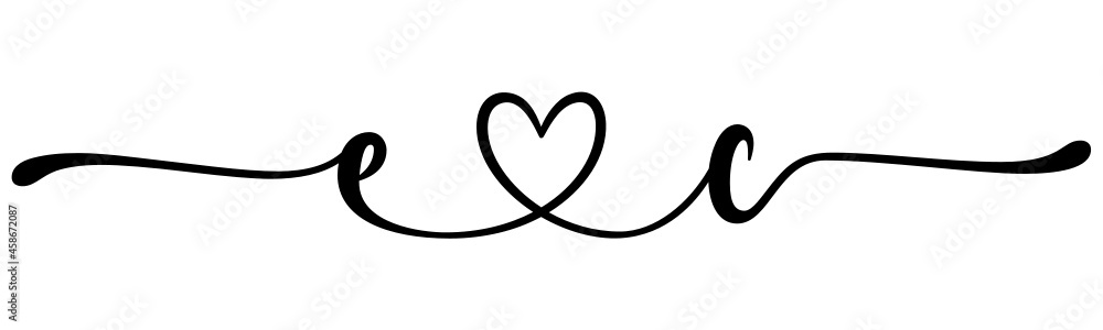 ec, ce, letters with heart Monogram, monogram wedding logo. Love icon ...