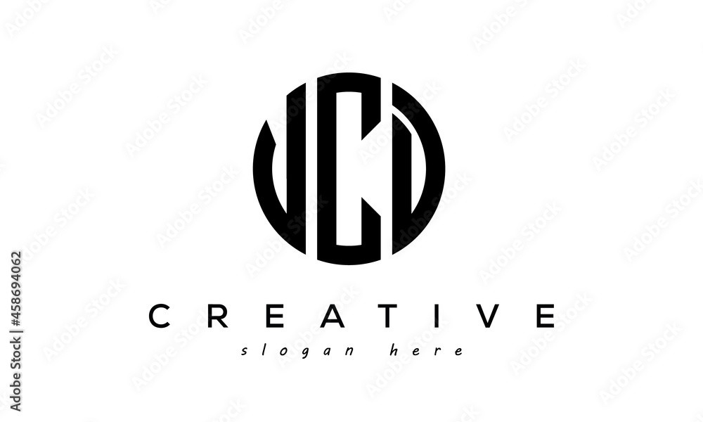 Letter VCD creative circle logo design vector Stock Vector | Adobe Stock
