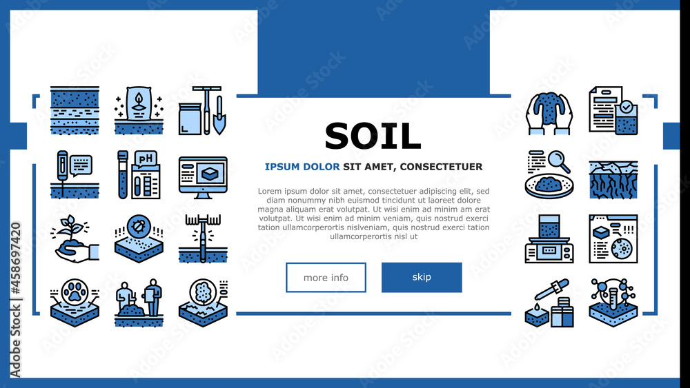 Soil Testing Nature Landing Web Page Header Banner Template Vector ...
