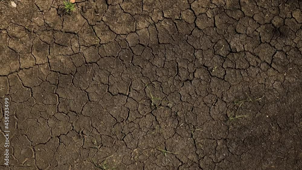 Natural organic texture soil agriculture. Brown ground surface. Cracked ...