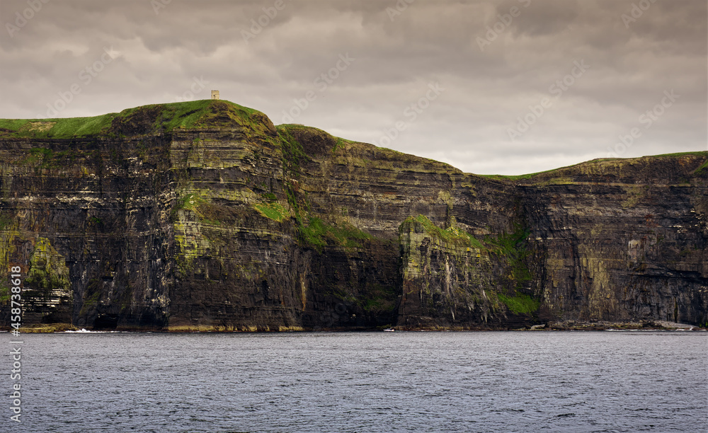 Beautiful landscape scenery of Cliffs of Moher at County Clare, burren ...