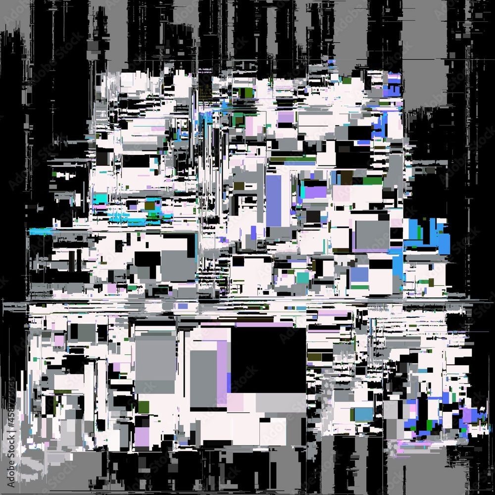 Glitch technology broken digital screen error art background texture ...