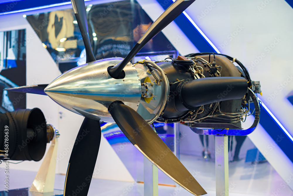 Turboprop engine. Installed on aircraft for various purposes Stock ...