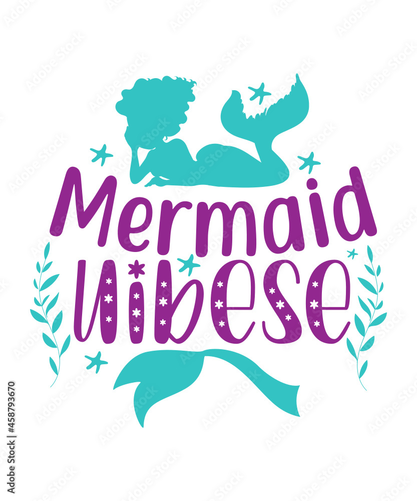 Mermaid Svg Bundle,Mermaid Svg,Give Me Vitamin Sea Svg,Birthday Girl ...