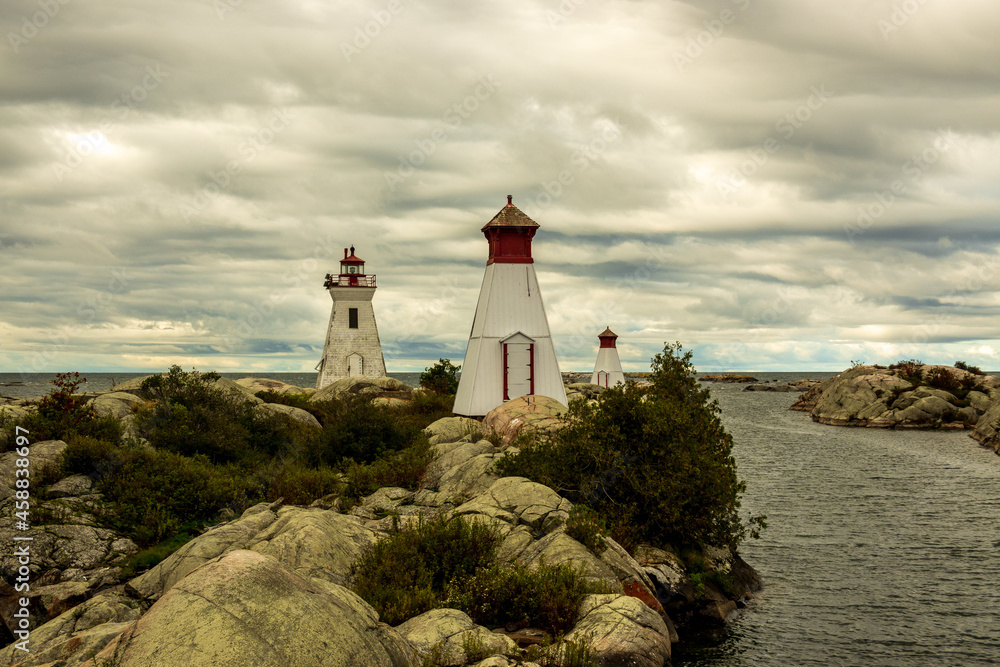 Poster The Bustard Island Lighthouses in Northern Georgian Bay (Lake ...