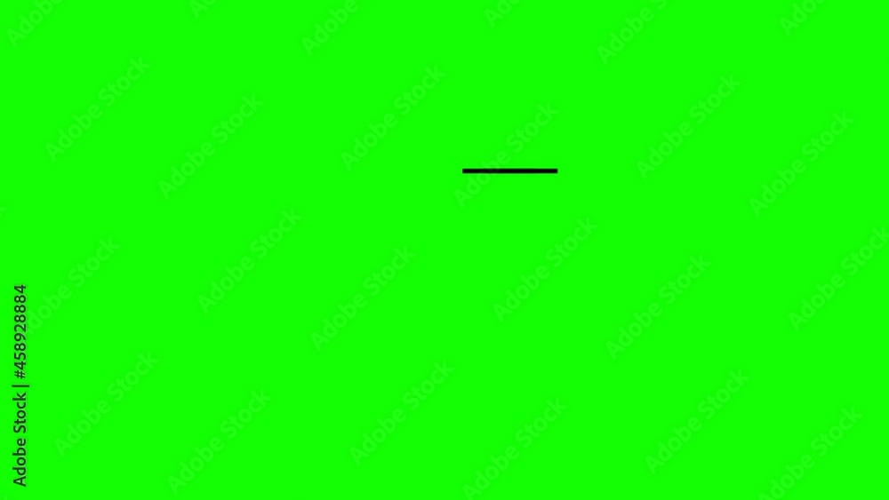 Camera line icon animation on the green screen background. 4K video ...