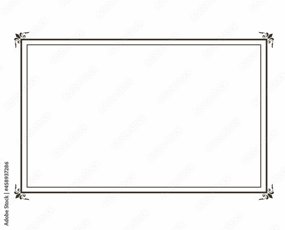 simple frame thick outline vector design Stock Vector | Adobe Stock