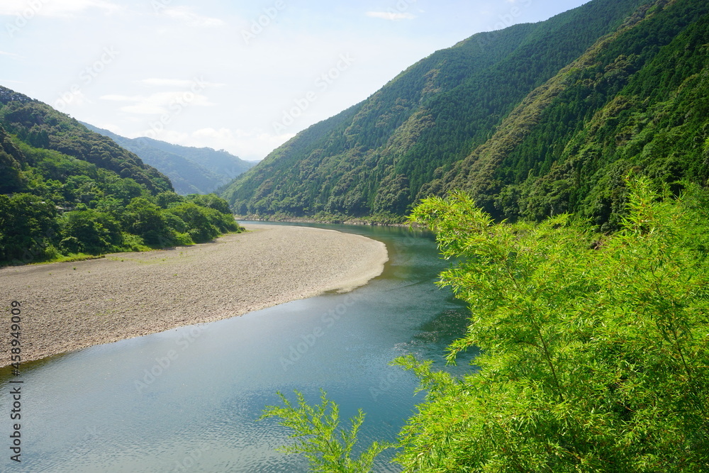 Shimanto River Valley, Curved River and Rural Landscape in Kochi ...
