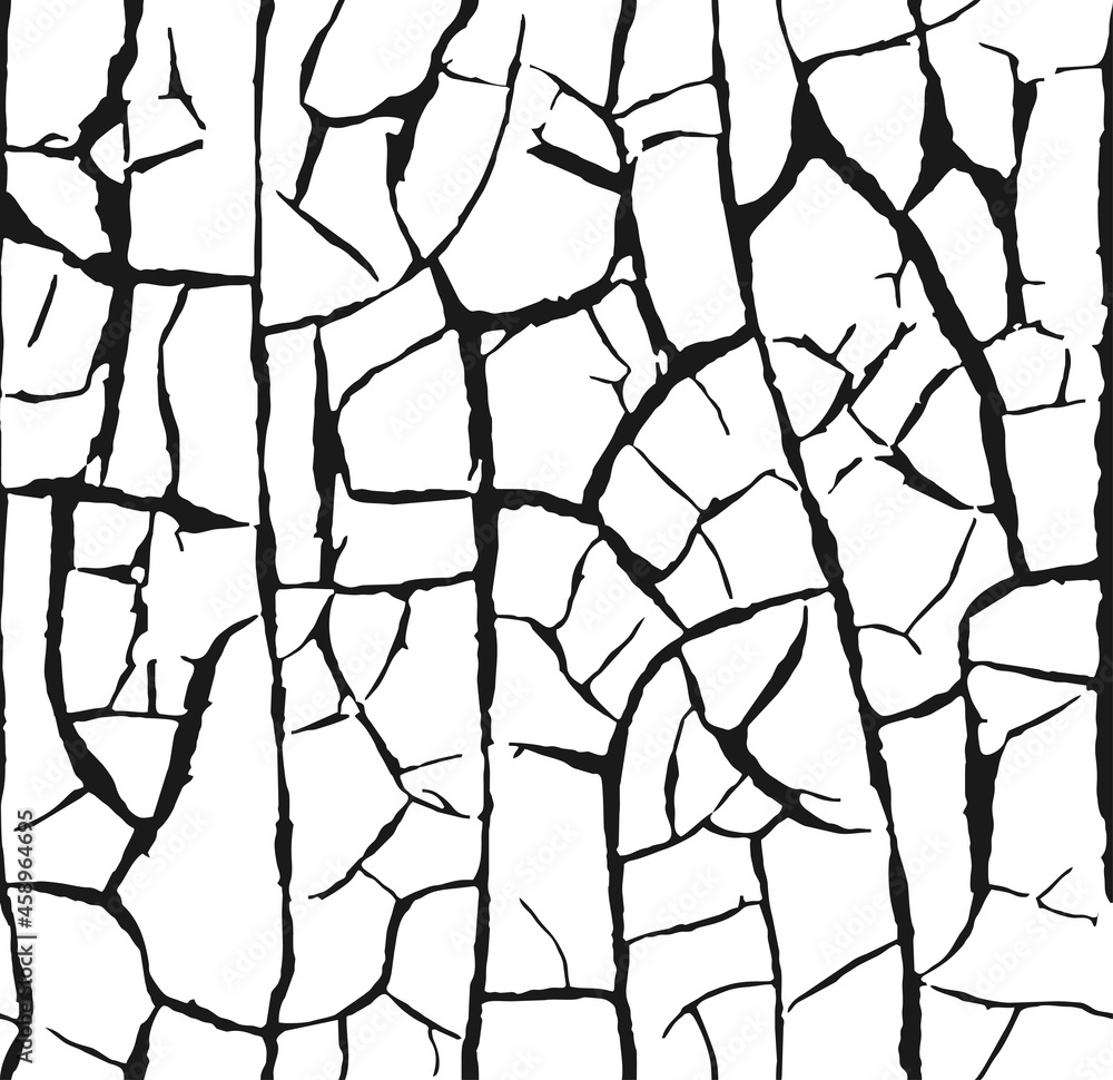 Cracks texture, seamless linear pattern. Stylish texture with repeating ...