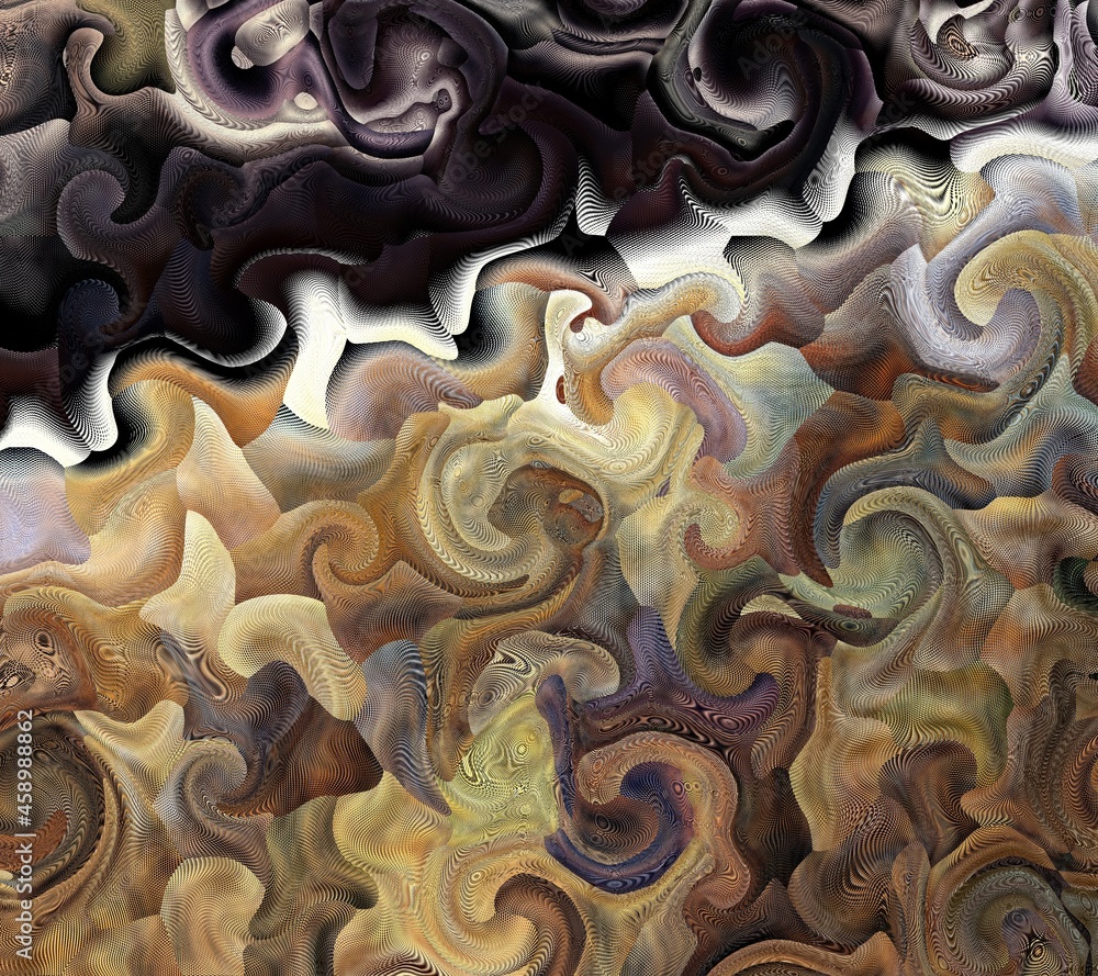 intricate and detailed patterns and turbulent distortion design in ...