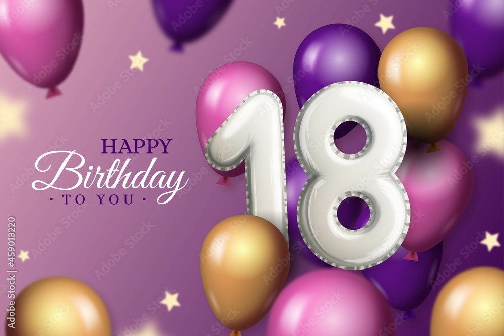 18th Birthday Background Designs
