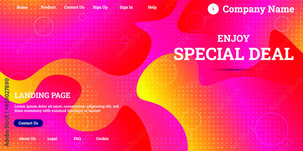 Editable abstract website background with attractive pink gradient mesh ...