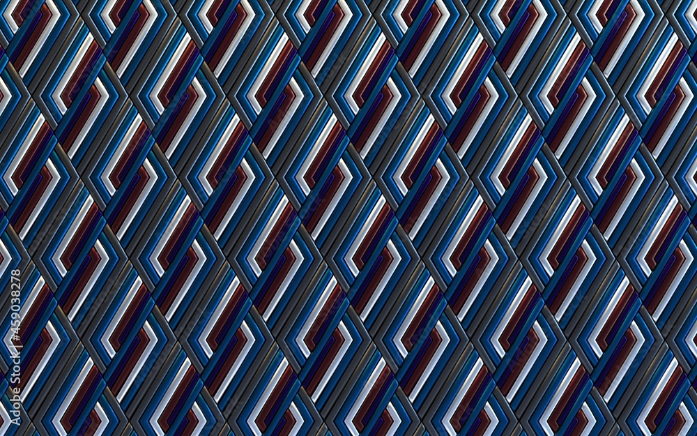 Seamless geometric pattern with realistic render template for ...