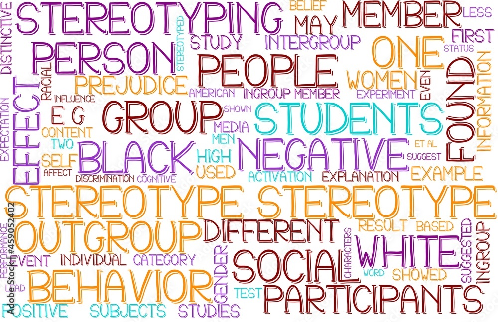 Stereotype Wordcloud Banner, Wallpaper, Background, Book Cover, Wordart ...