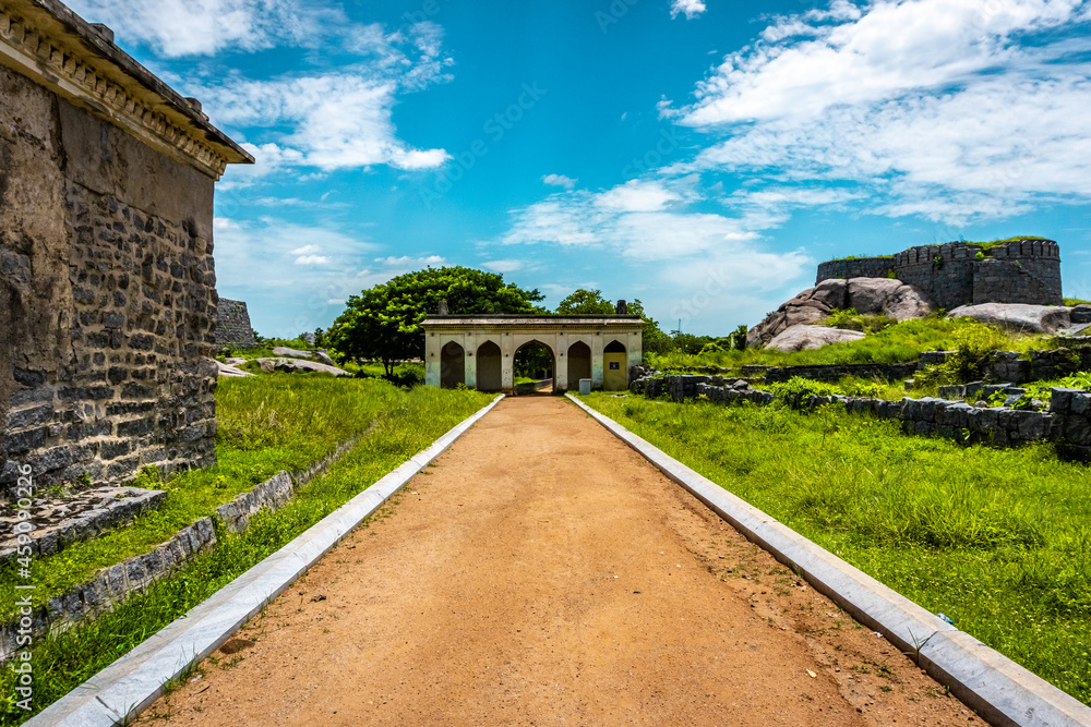 King Fort or Rajagiri Fort of Gingee or Senji in Tamil Nadu, India. It ...