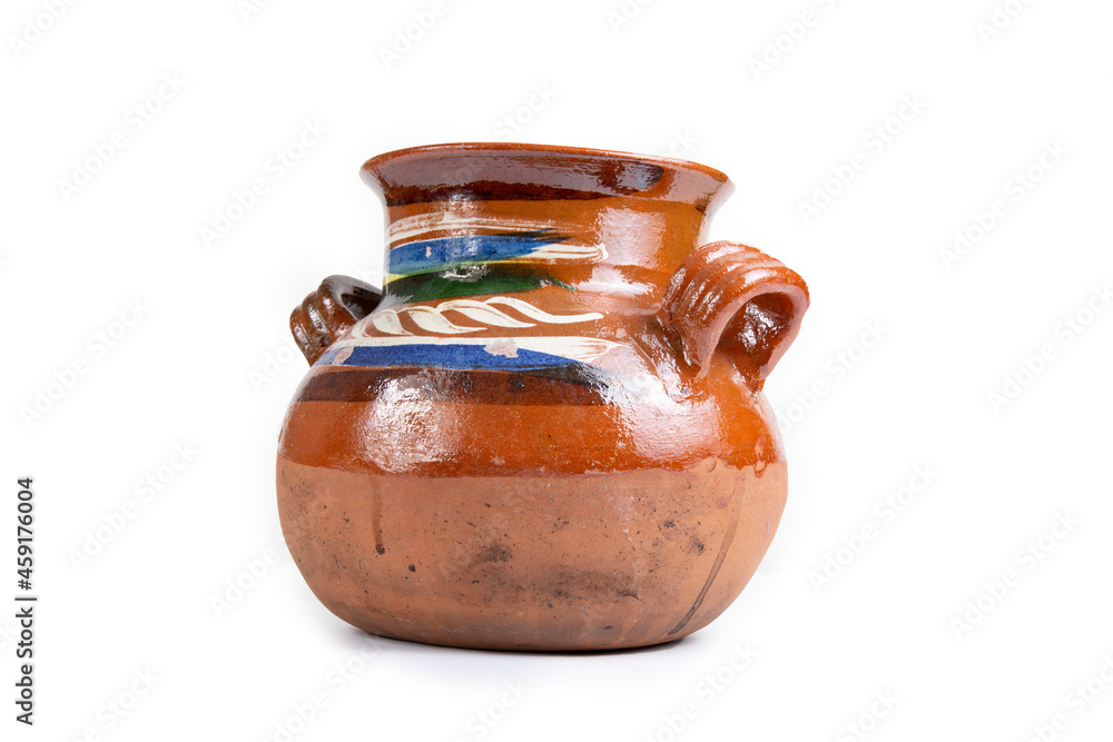 traditional Mexican pot for cooking beans, Mexican casserole grains ...