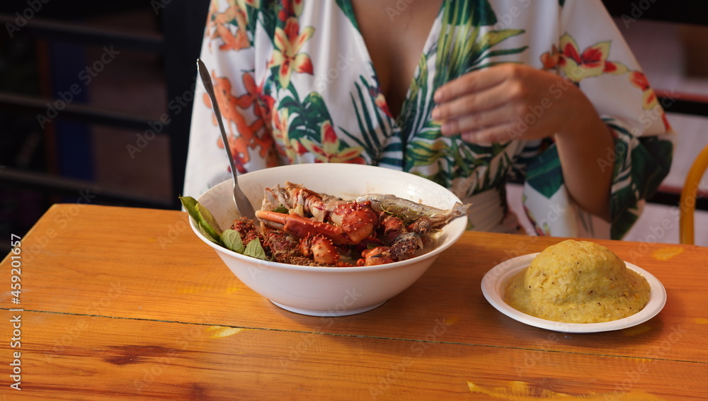 sopa marinera garifuna de roatan honduras, m'as conocida como machuca ...