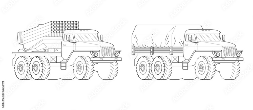 Army Truck Coloring Pages