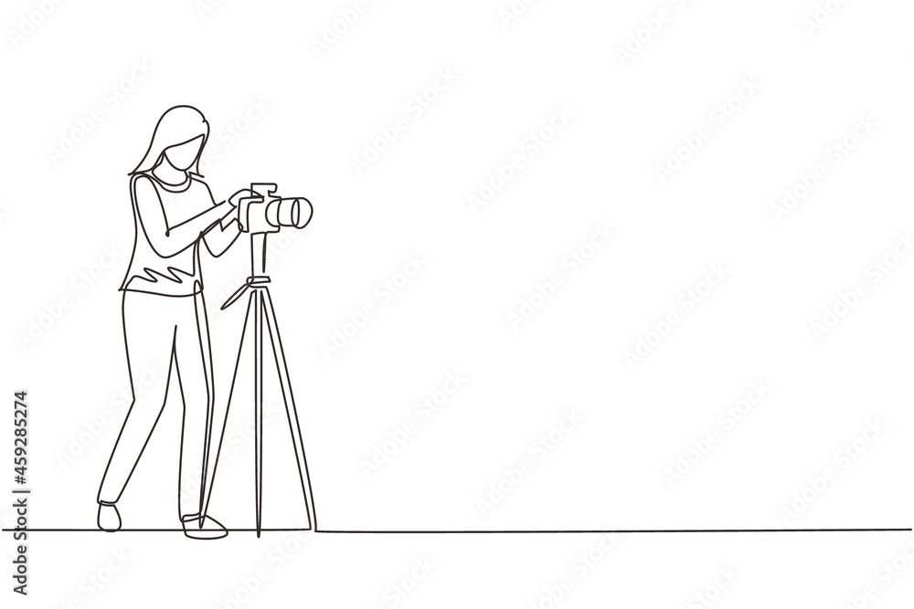 Photographer Taking A Picture Drawing