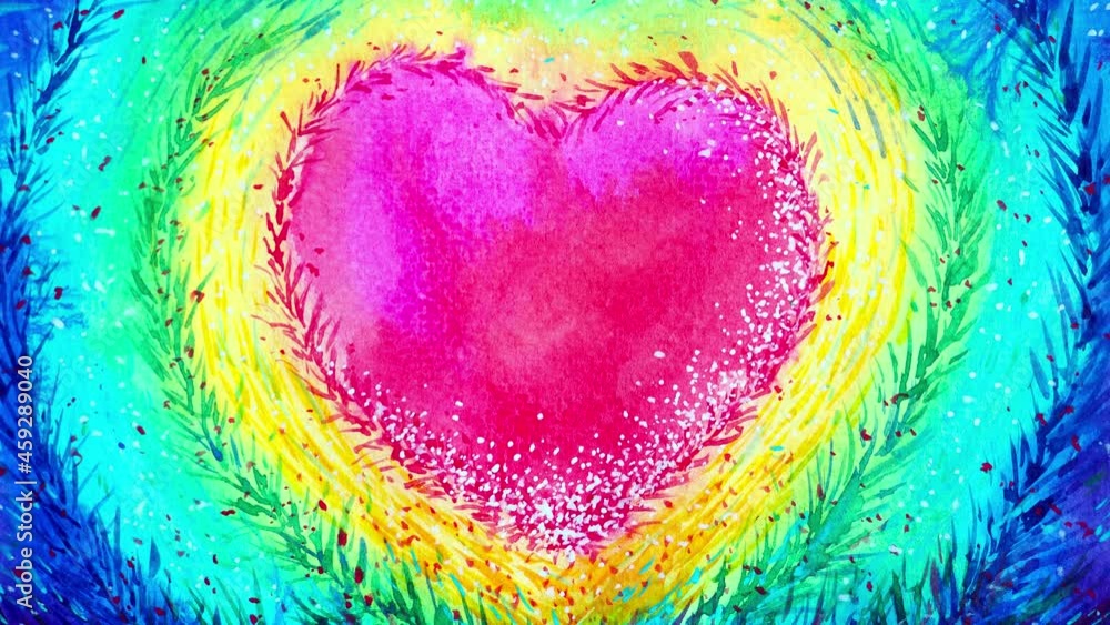 abstract colorful heart love mind mental spiritual soul soulmate ...