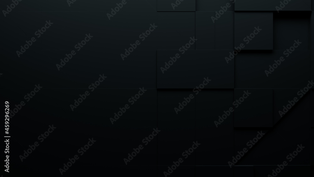 Black 3D Background Texture with copy-space. Stock Illustration | Adobe ...