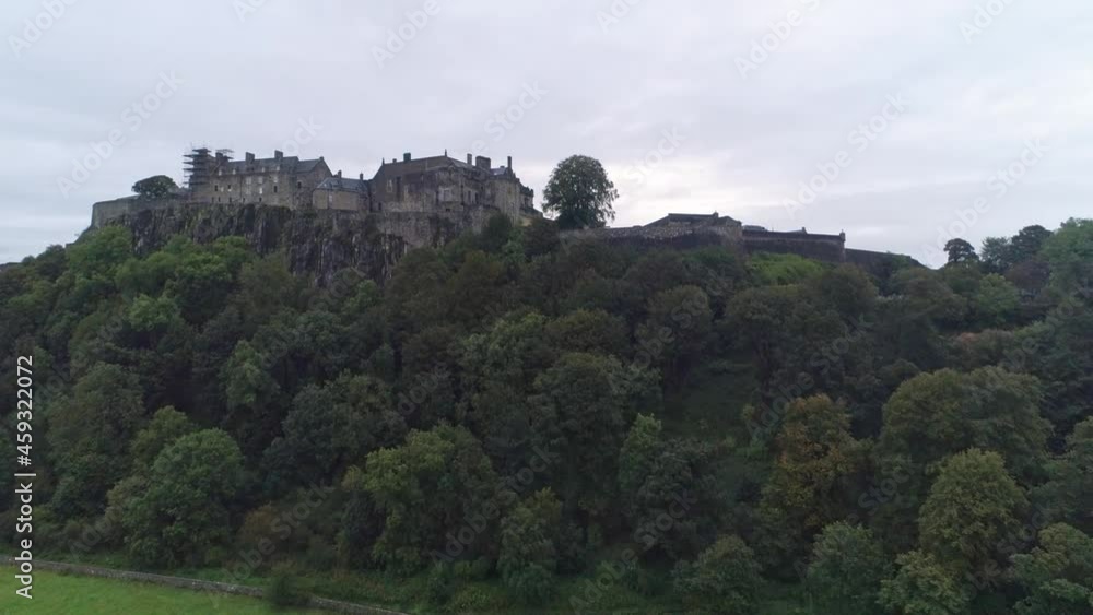 Stirling Castle in Stirling, Scotland. Sat atop Castle Hill, and is one ...