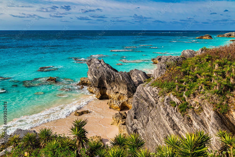 South shore Bermuda beaches and coastline. Stock Photo | Adobe Stock