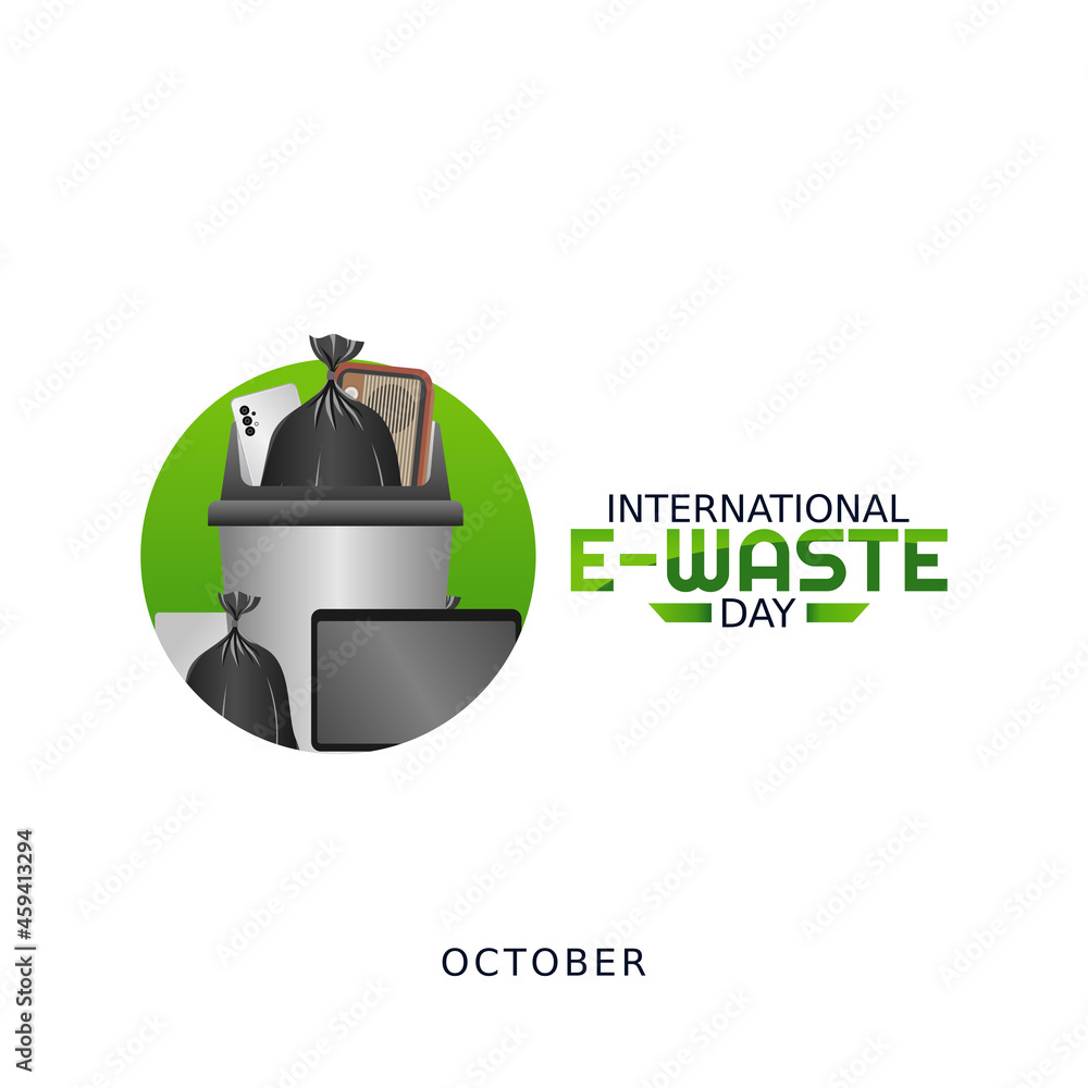 vector graphic of international e-waste day good for international e ...