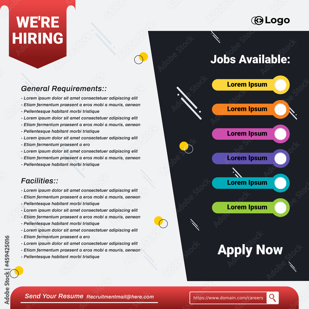 Recruitment advertising template. Recruitment Poster, Job hiring poster ...