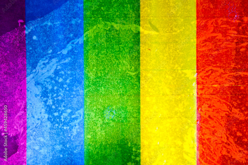 LGBT flag as a symbol of equality and unity Stock Photo | Adobe Stock